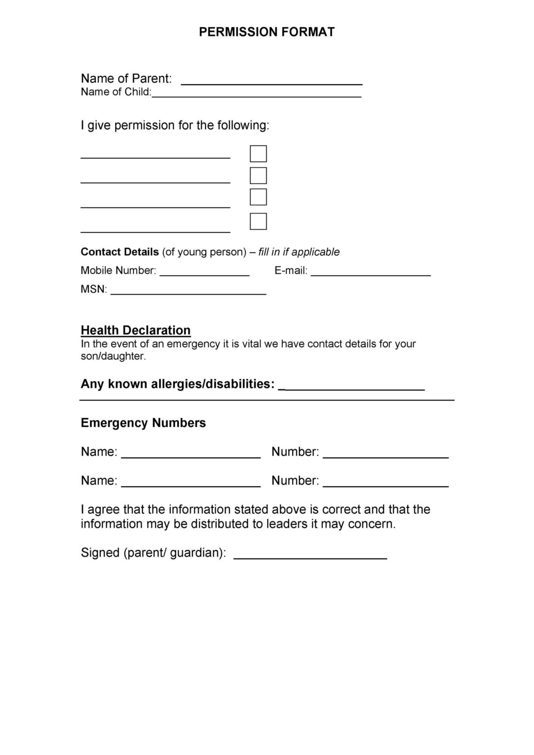Voting Slip Template - Printable Slip Templates