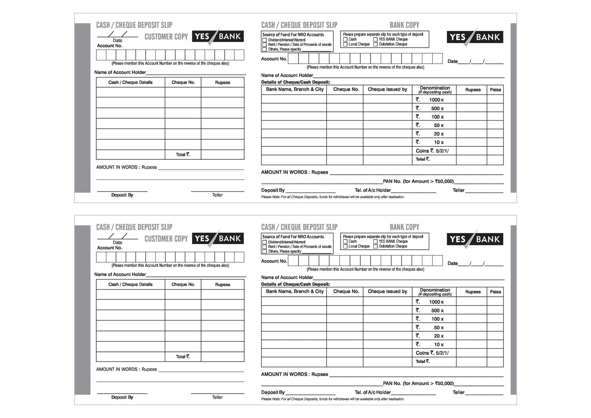 Pnc Deposit Slip Template - Printable Slip Templates