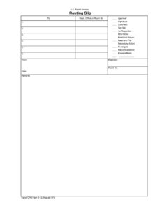 Routing Slip Template - Printable Slip Templates