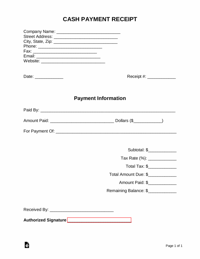 Cash Payment Slip Template - Printable Slip Templates