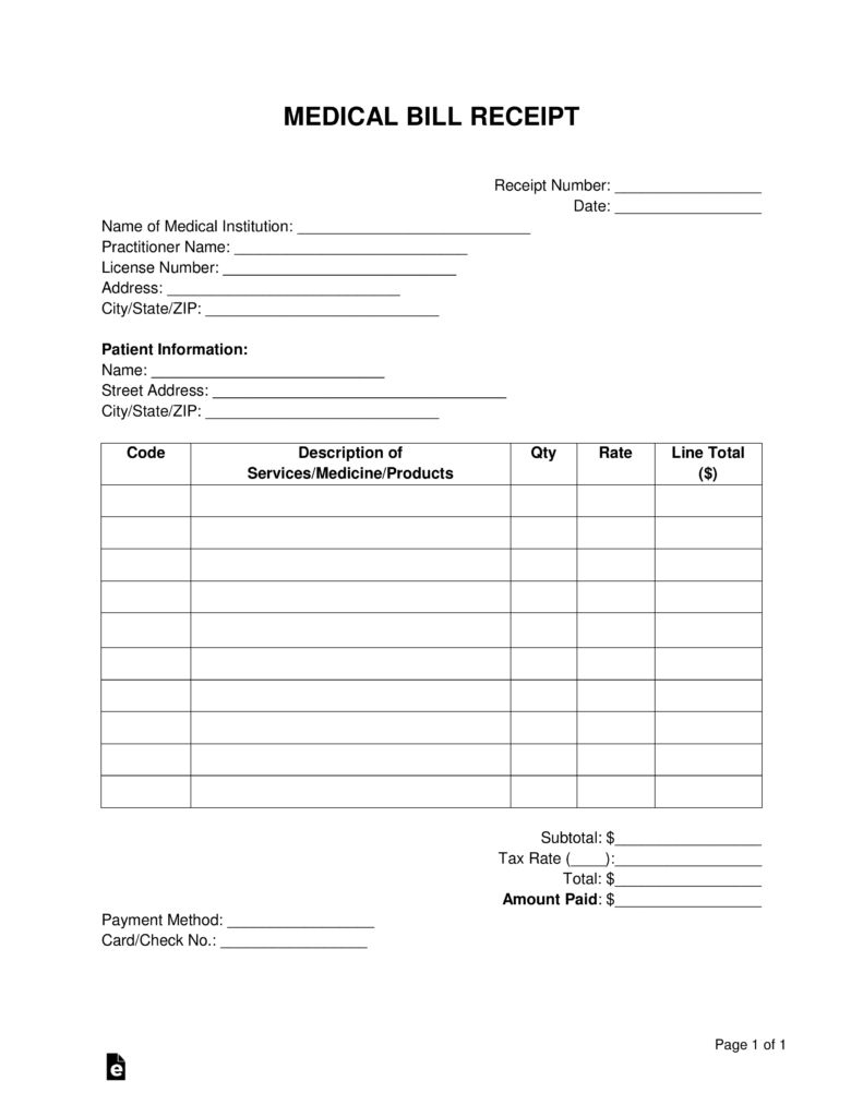 Medical Charge Slip Template - Printable Slip Templates