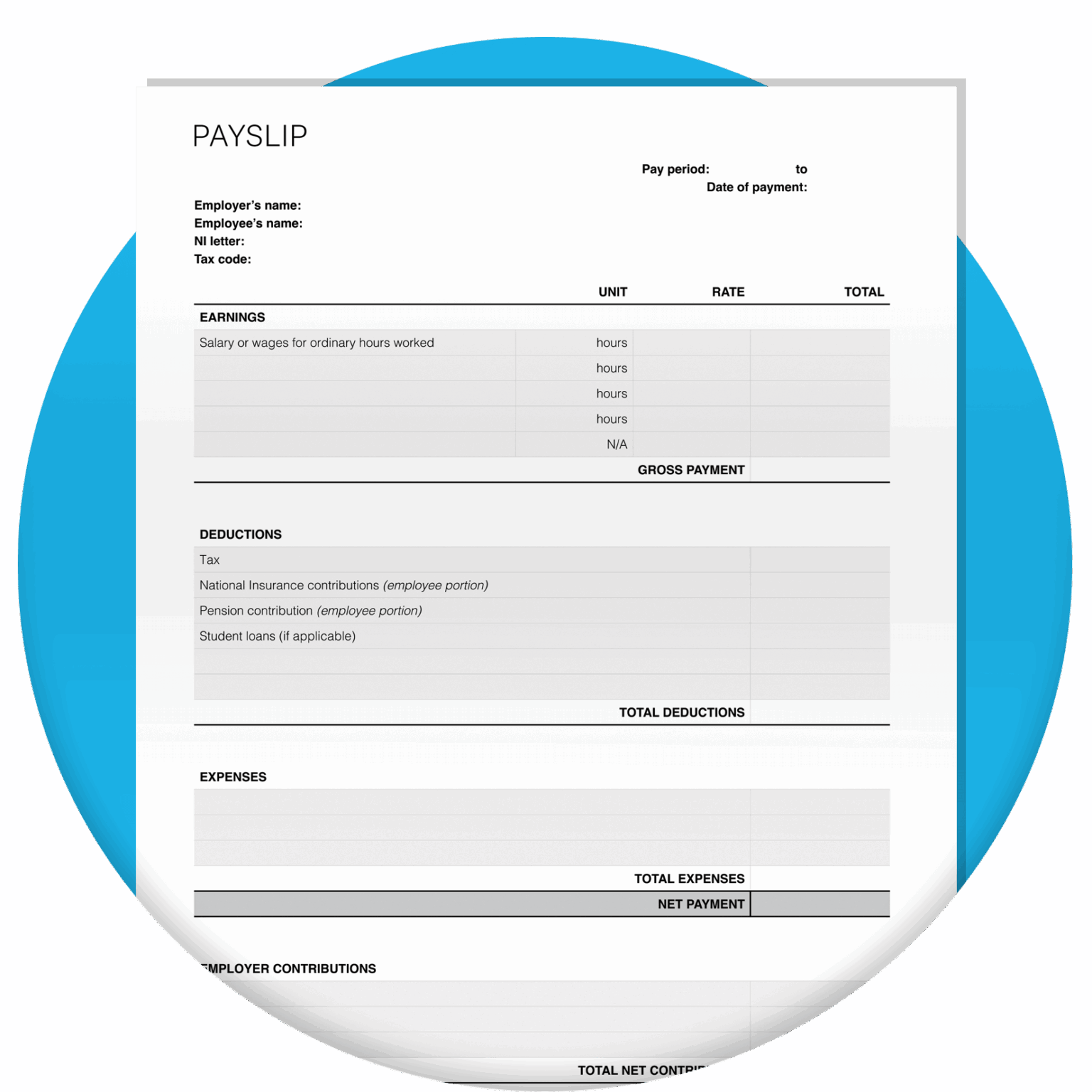 Weight Slip Template - Printable Slip Templates