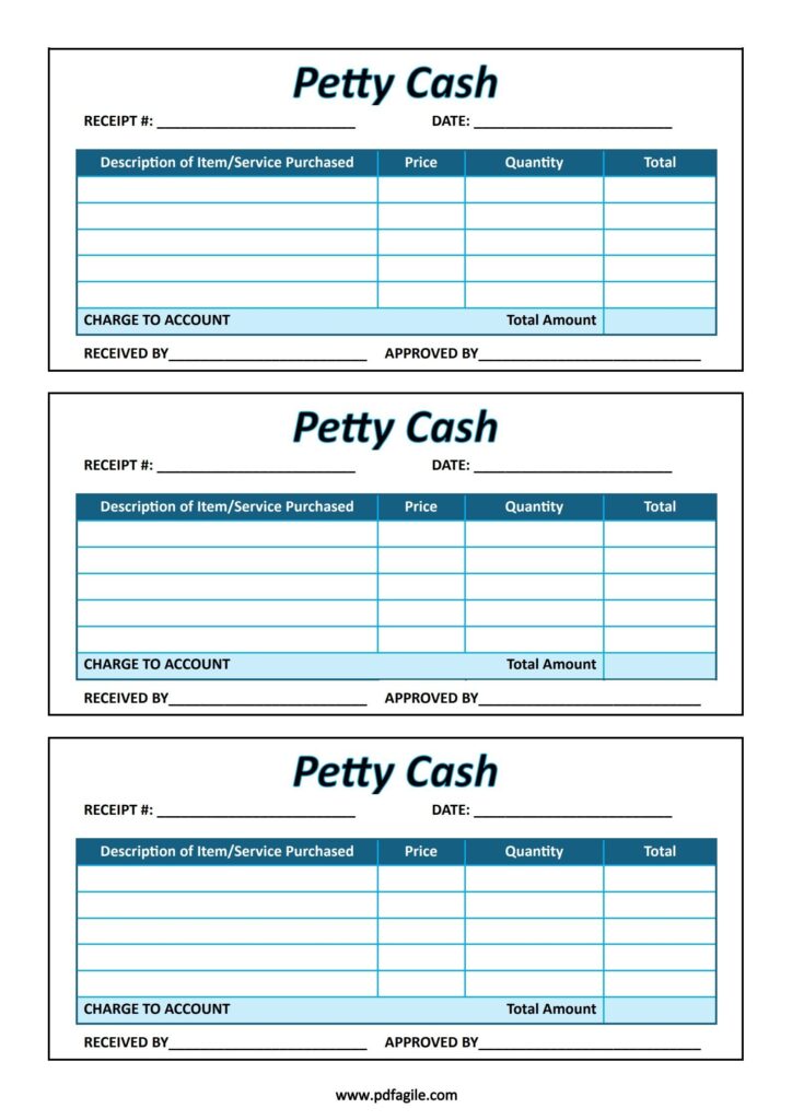 Petty Cash Slip Template - Printable Slip Templates