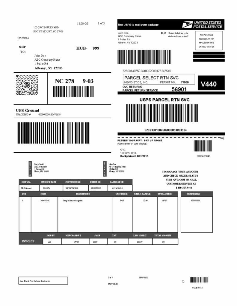 Return Packing Slip Template - Printable Slip Templates