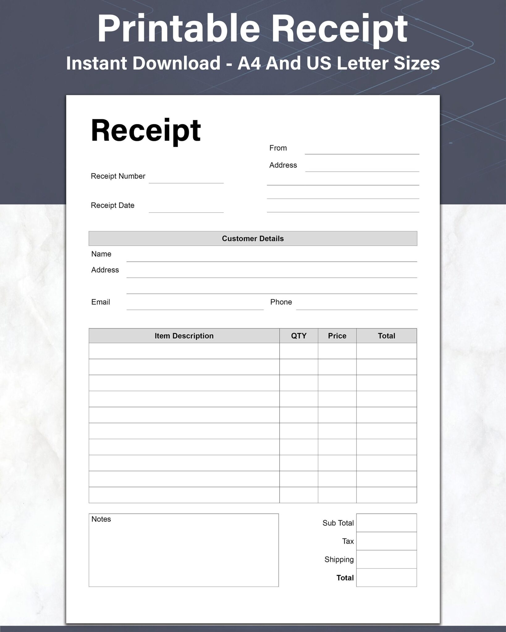 Weight Slip Template - Printable Slip Templates