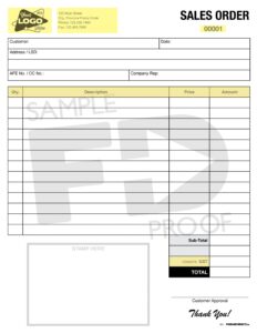 Sales Order Slip Templates - Printable Slip Templates